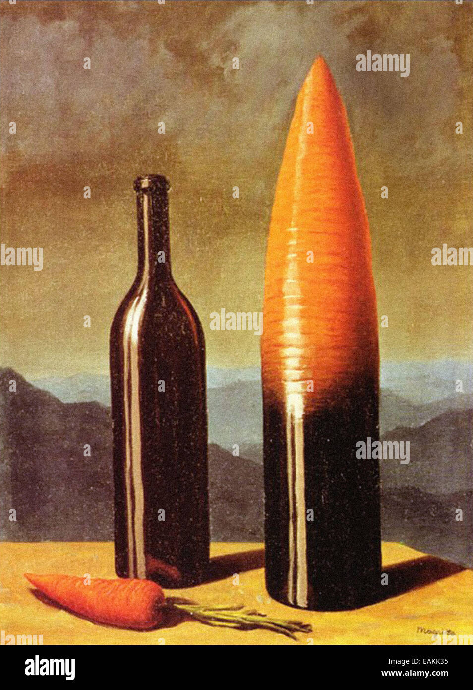 René Magritte The Explanation Stock Photo - Alamy
