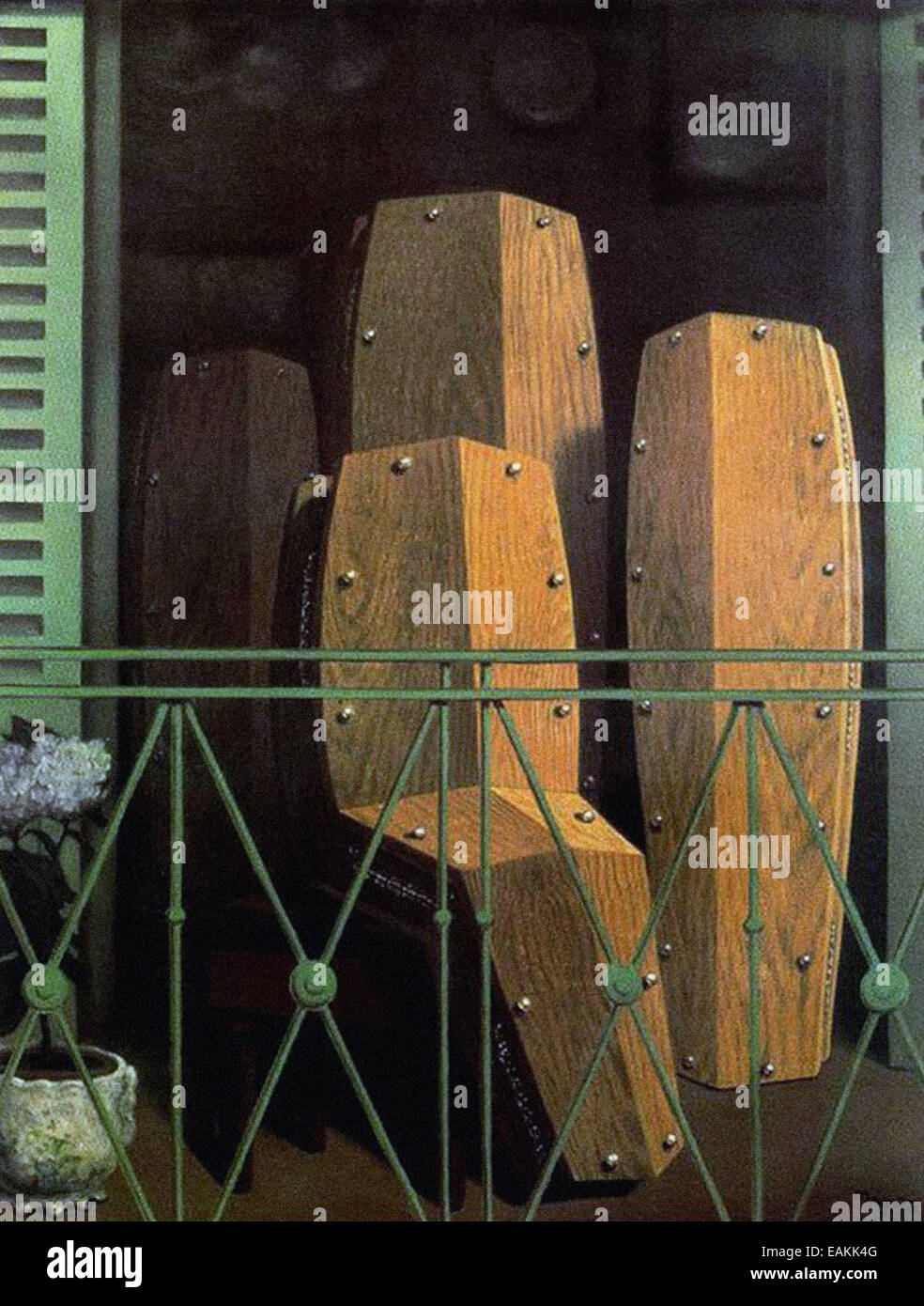 Rene magritte perspective ii manets balcony hi-res stock photography ...