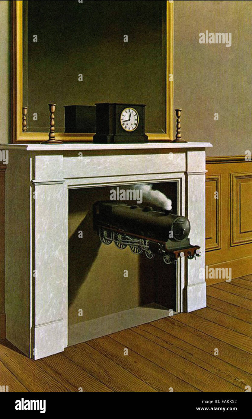 René Magritte Time Transfixed Stock Photo - Alamy