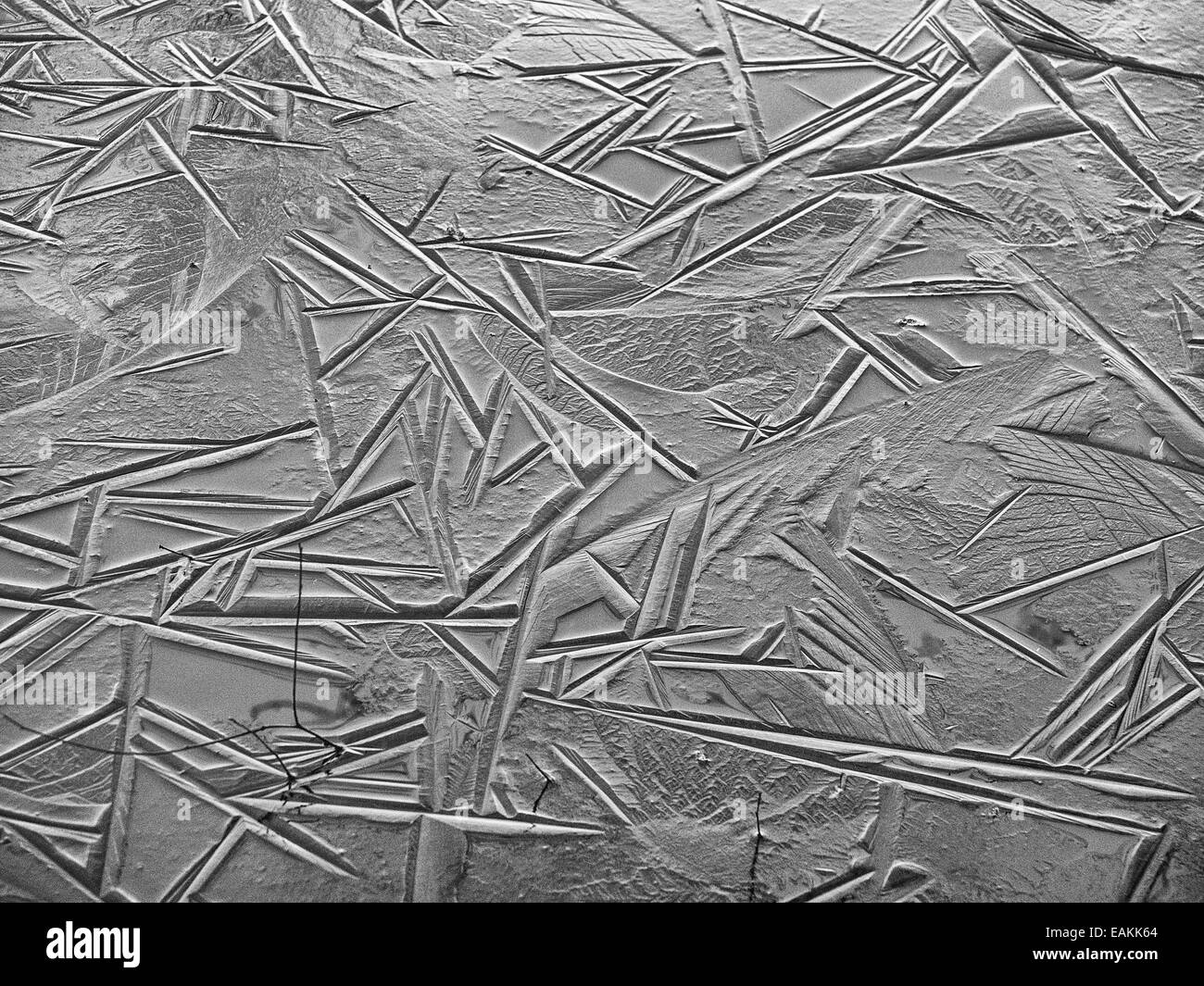 Frozen Ice Patterns Stock Photo - Alamy