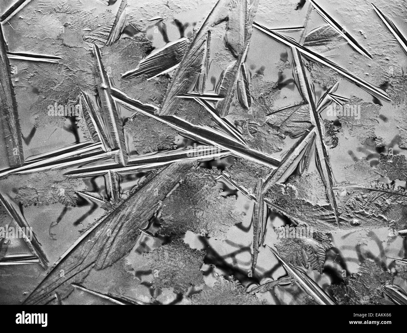 Frozen Ice Patterns Stock Photo - Alamy