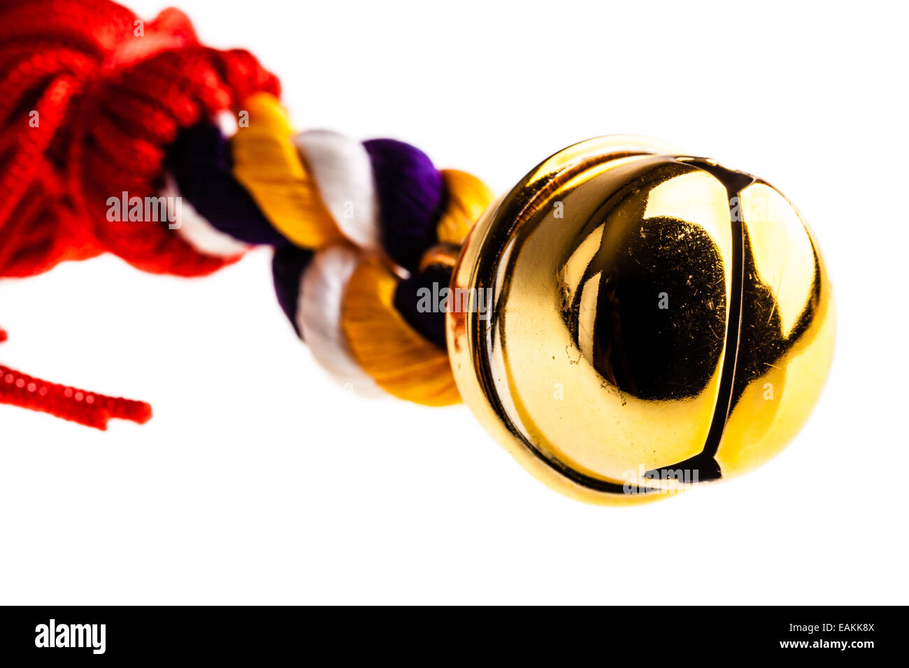 a small jingle bell isolated over a pure white background Stock Photo ...