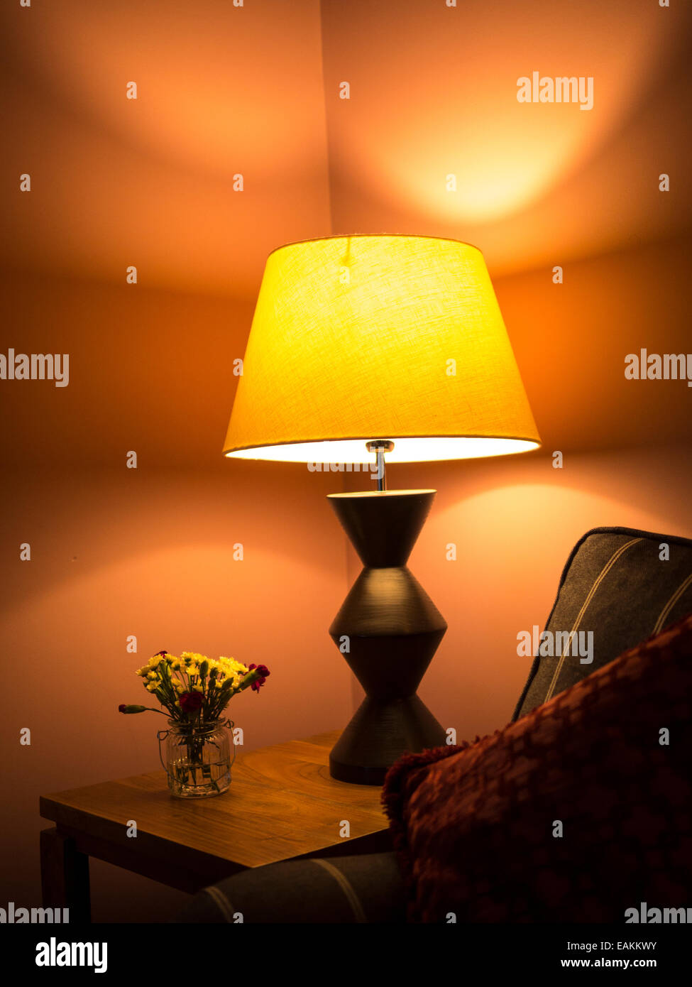 lamp,traditional english house interior Stock Photo - Alamy