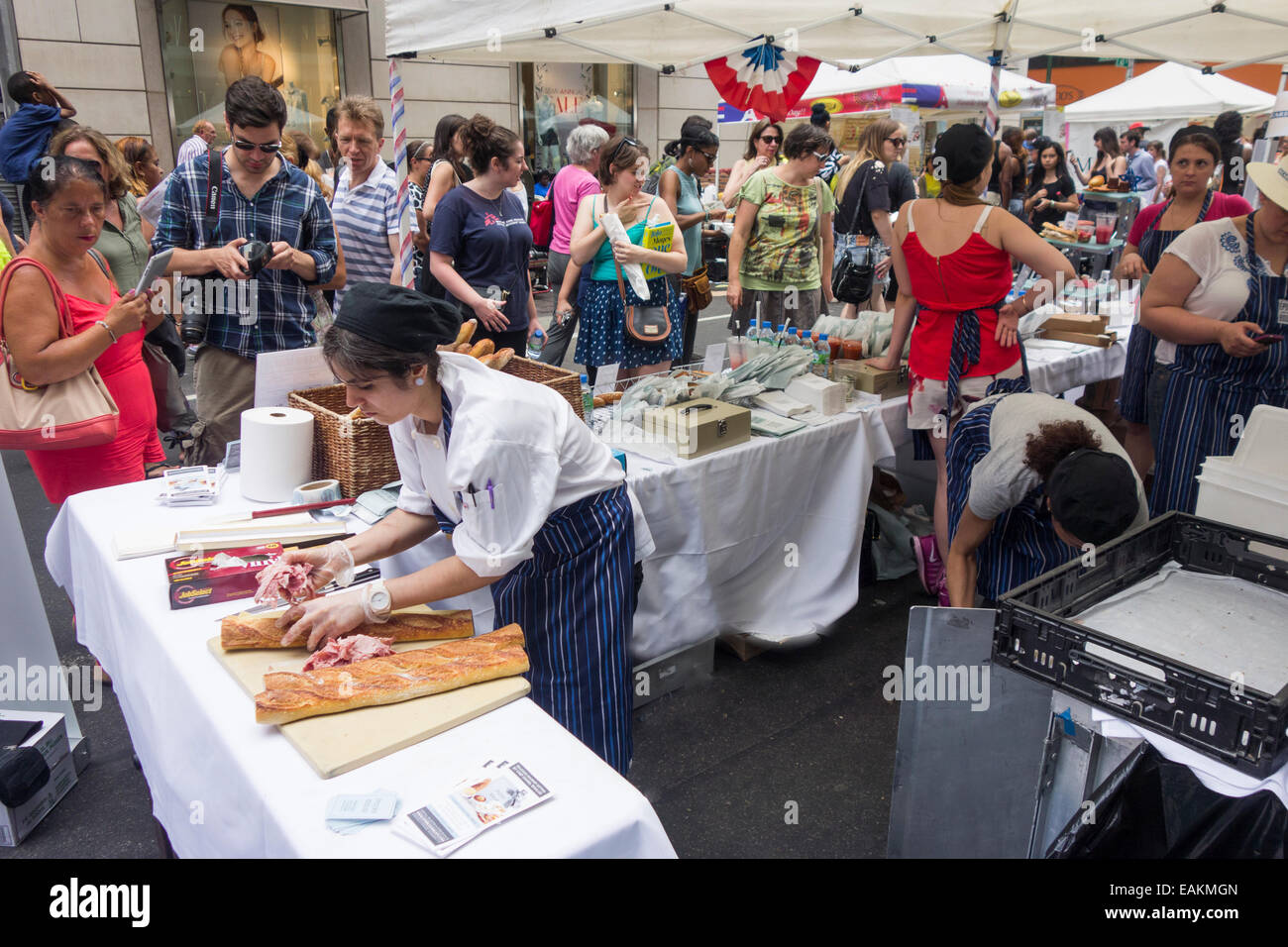 Bastille day parade in NYC Stock Photo - Alamy
