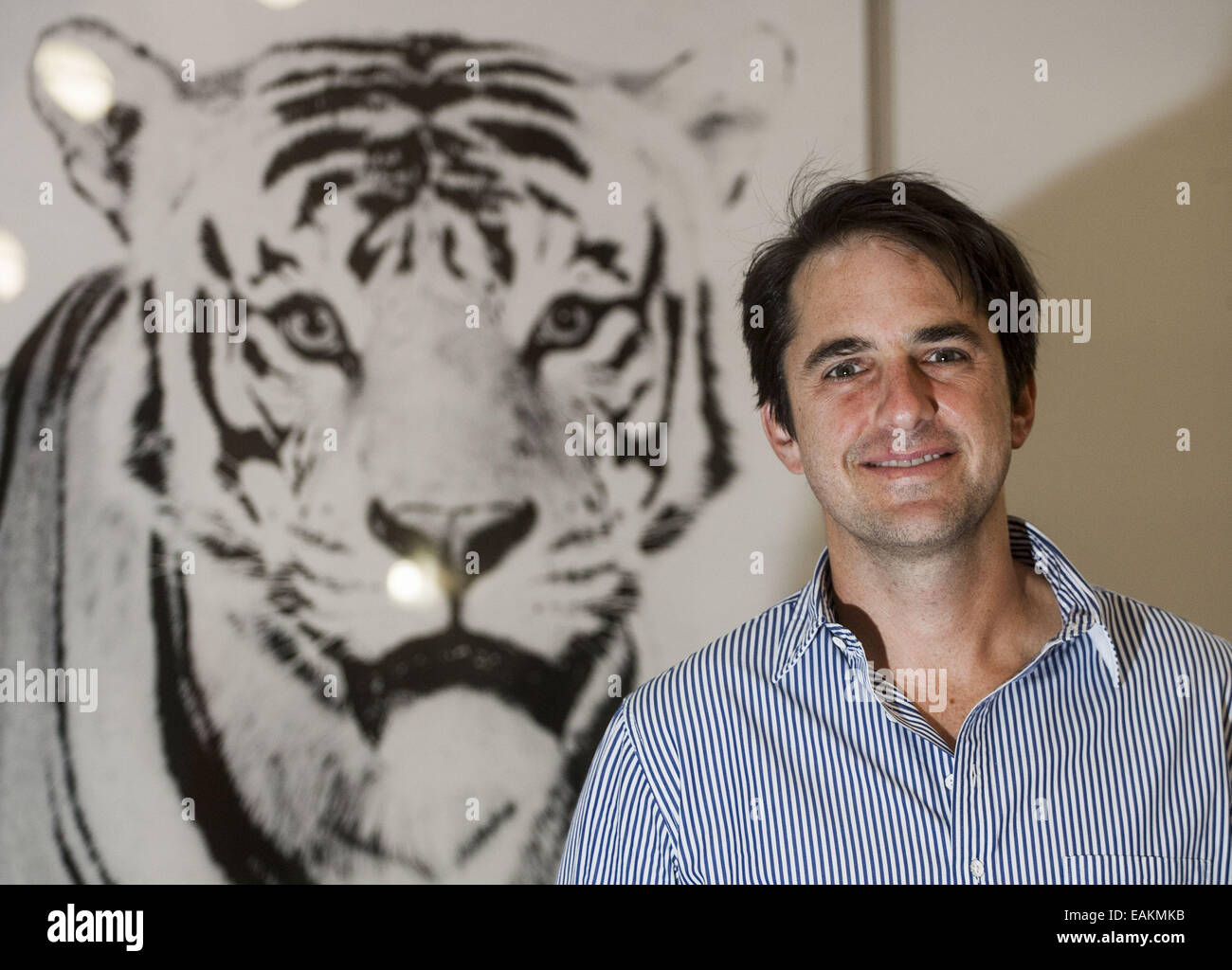 Los Angeles, California, USA. 10th Nov, 2014. Brad Brooks, founder and president of TigerText ...