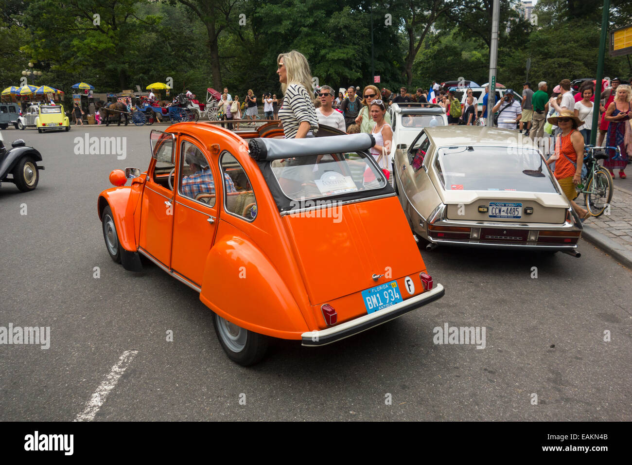 Citroen car show at the Bastille day parade in NYC Stock Photo - Alamy