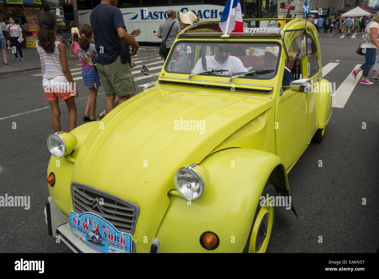 Citroen car show at the Bastille day parade in NYC Stock Photo - Alamy
