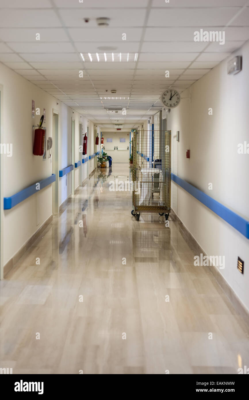 Hospital emergency surgery corridor vertical hi-res stock photography ...