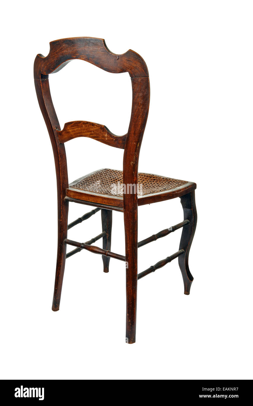 Old Wood Chair Back View