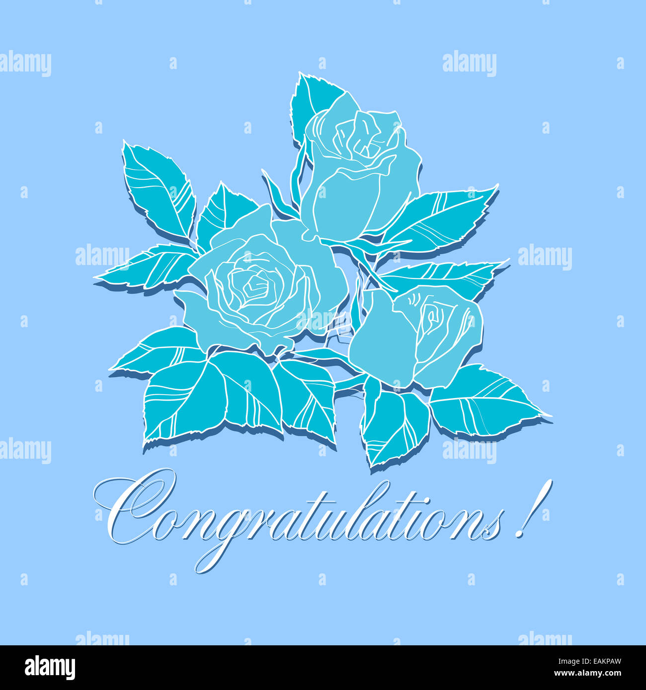 congratulation with roses Stock Photo - Alamy
