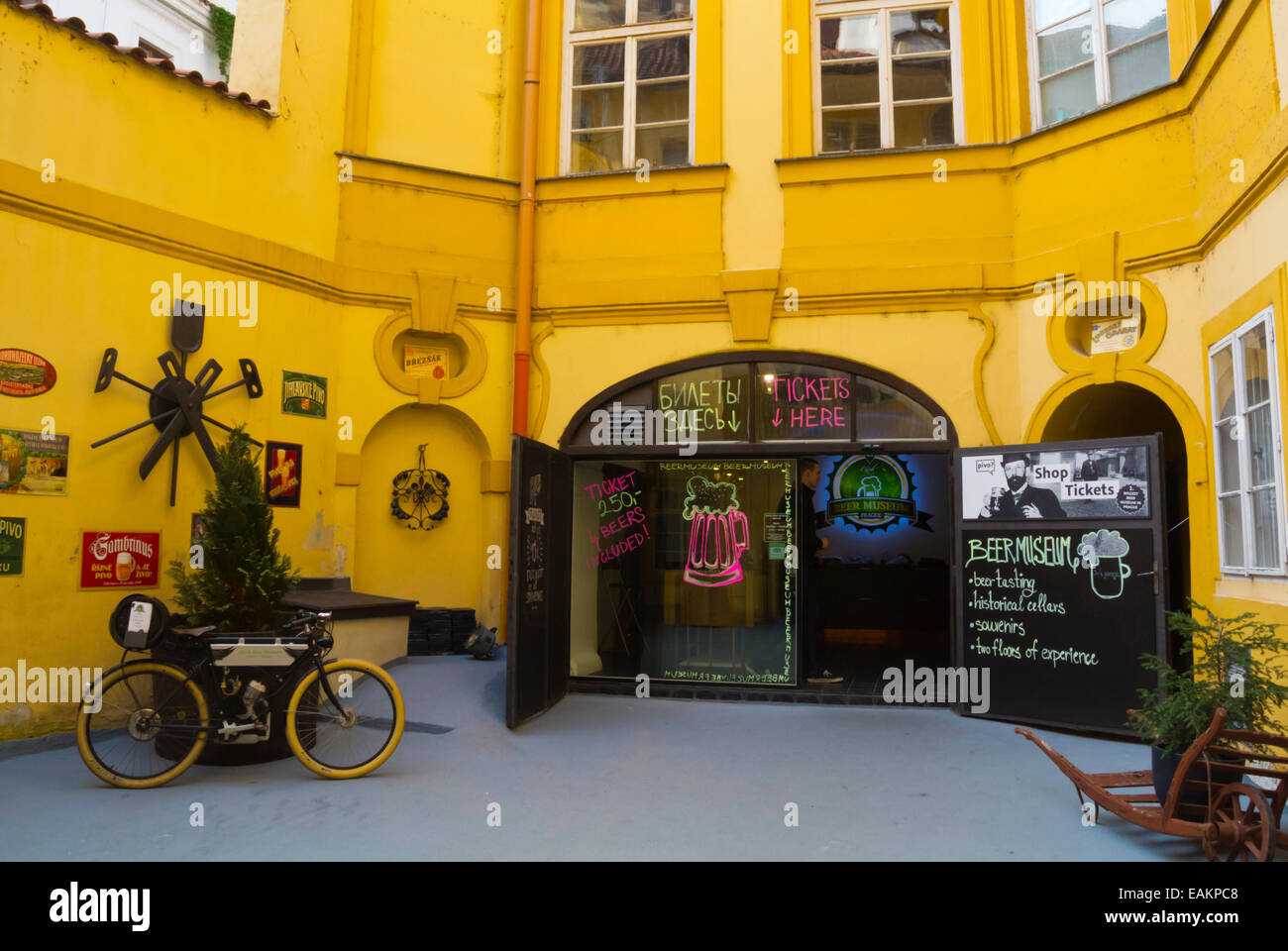 Beer museum, old town, Prague, Czech Republic, Europe Stock Photo - Alamy