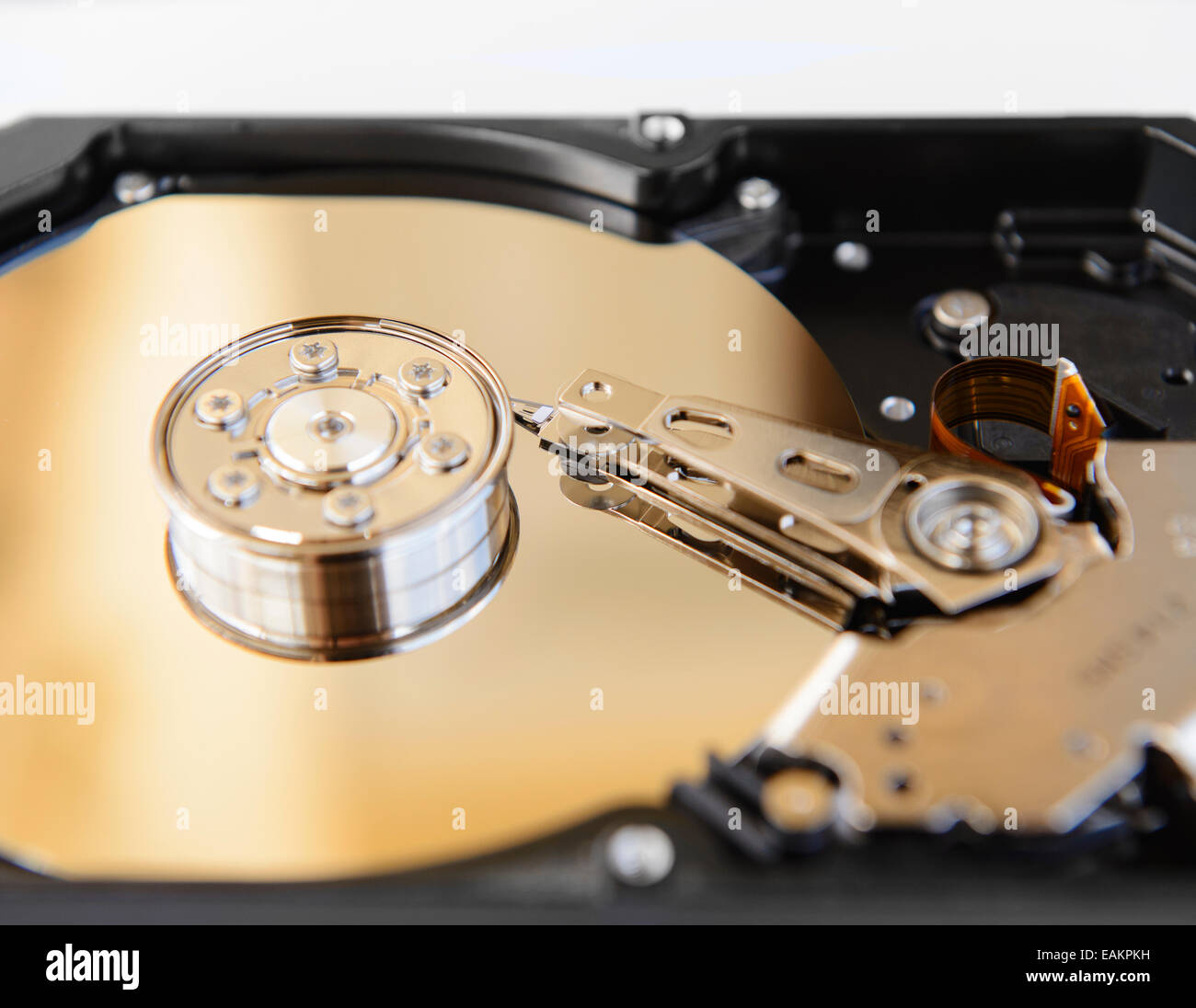 Inside of hard drive Stock Photo - Alamy