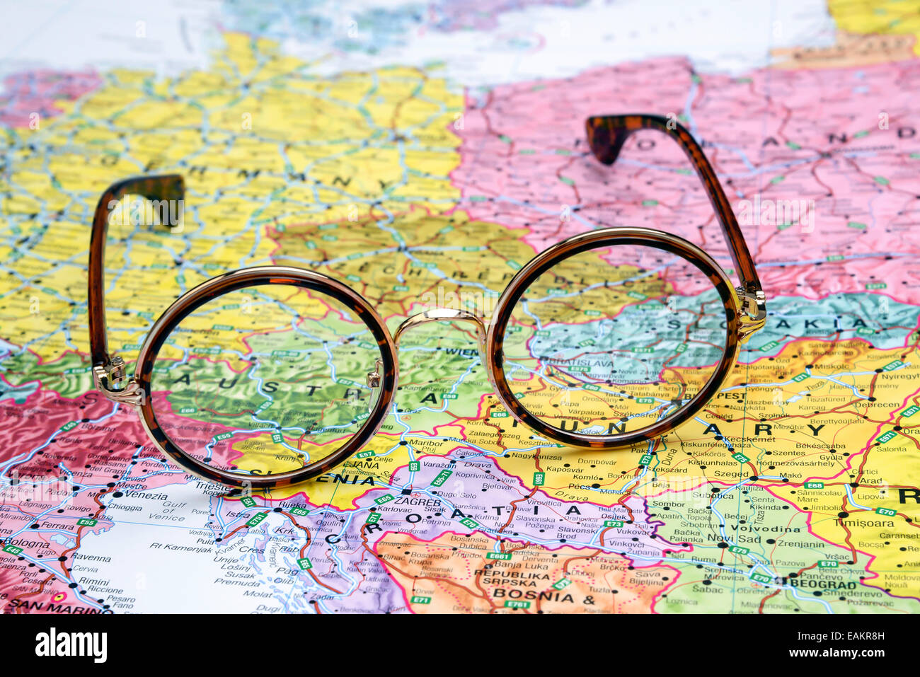 Europe political map austria hi-res stock photography and images - Alamy