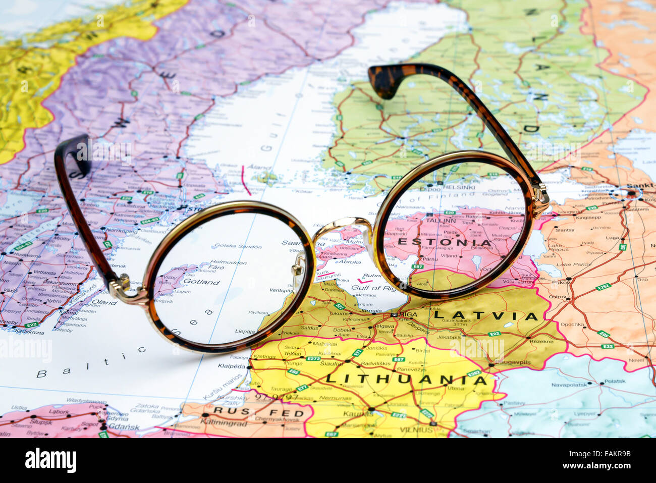 Estonia europe map hi-res stock photography and images - Alamy