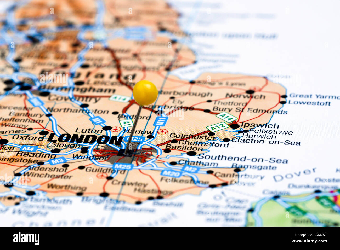 Pin Map Uk London Stock Photos & Pin Map Uk London Stock Images - Alamy