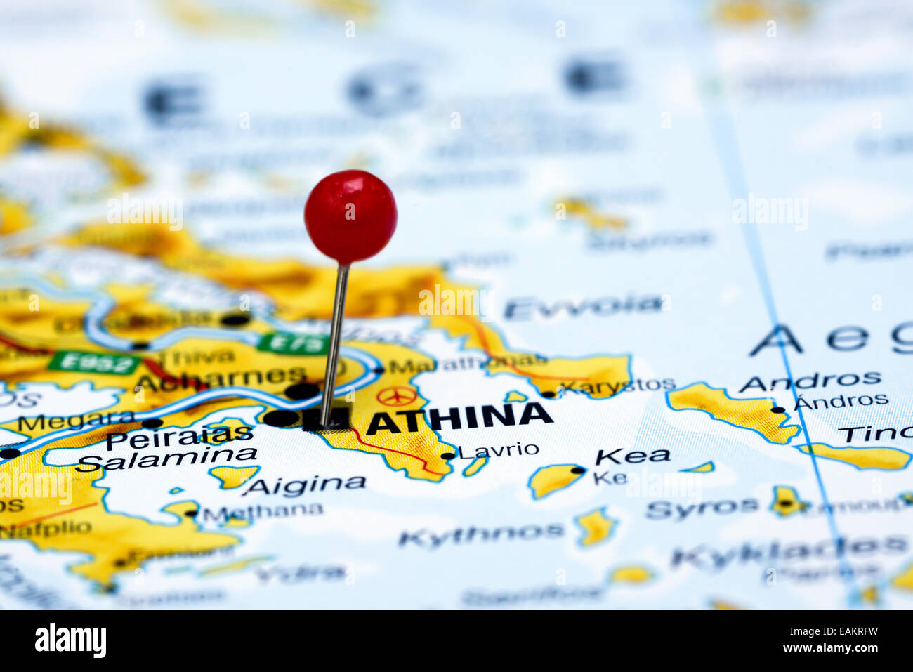 Athens tourist map hi-res stock photography and images - Alamy