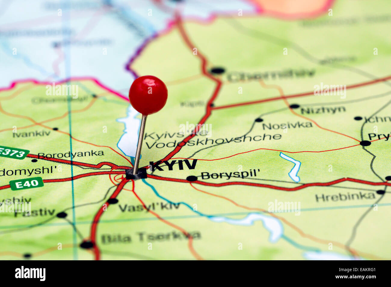 Map of kyiv hi-res stock photography and images - Alamy