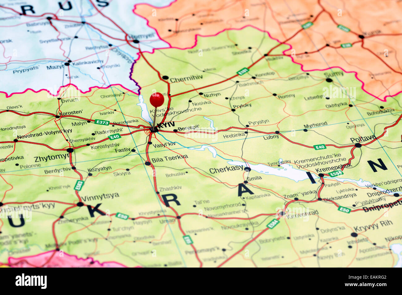Map of kyiv hi-res stock photography and images - Alamy