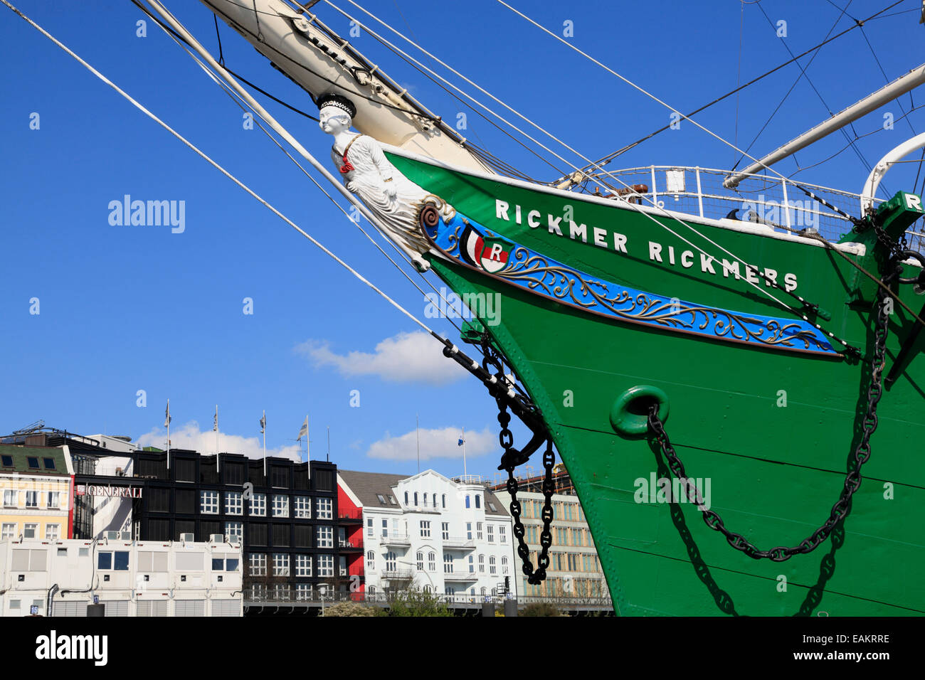 Museumship RICKMER RICKMERS, Hamburg harbor, Germany, Europe Stock ...