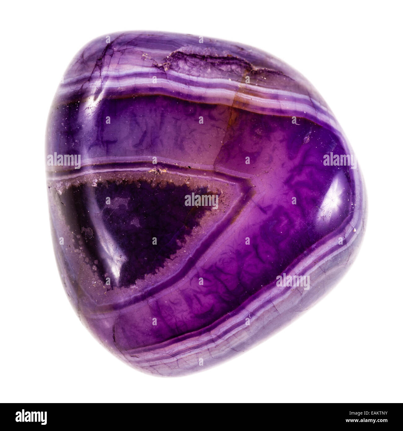 a small decorative stone isolated over a pure white background Stock ...