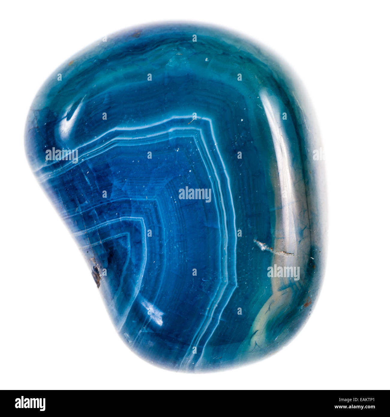 a small decorative stone isolated over a pure white background Stock ...