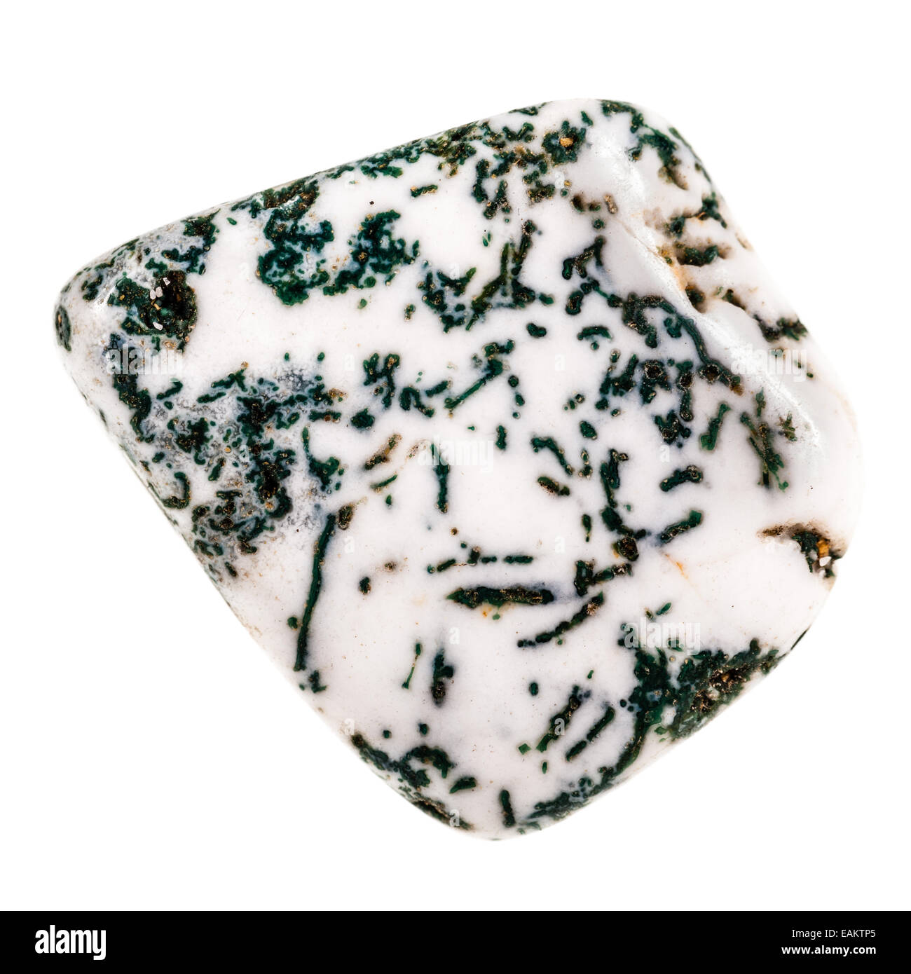 a small decorative stone isolated over a pure white background Stock ...