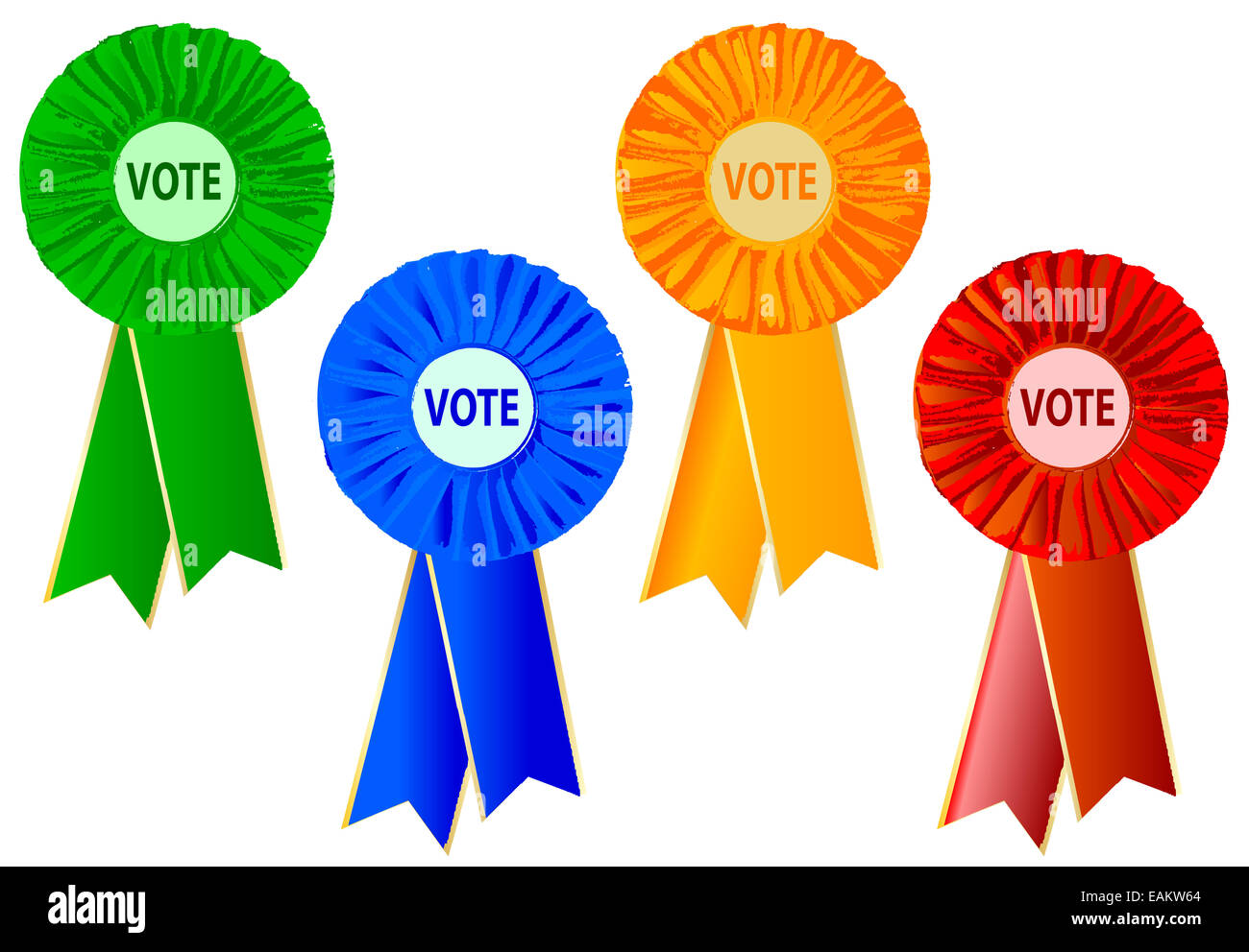 Political rosettes hi-res stock photography and images - Alamy