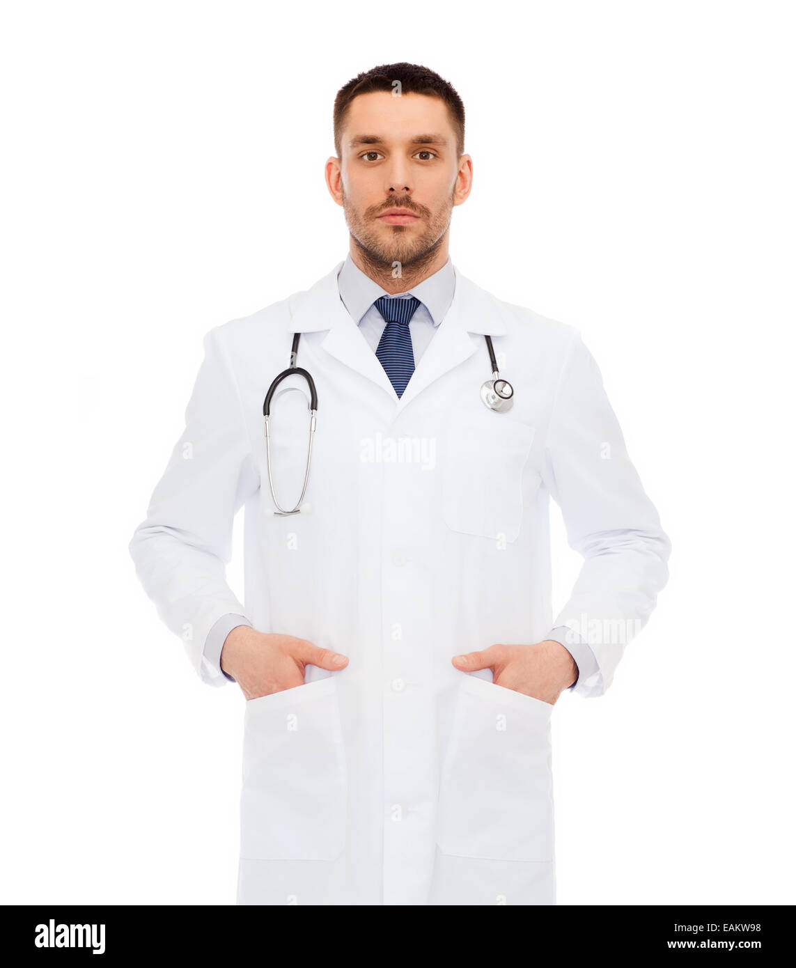 Serious mature male doctor hi-res stock photography and images - Alamy