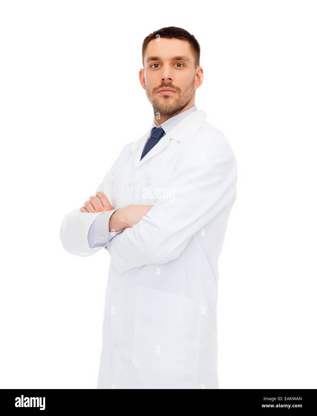 male doctor in white coat Stock Photo - Alamy