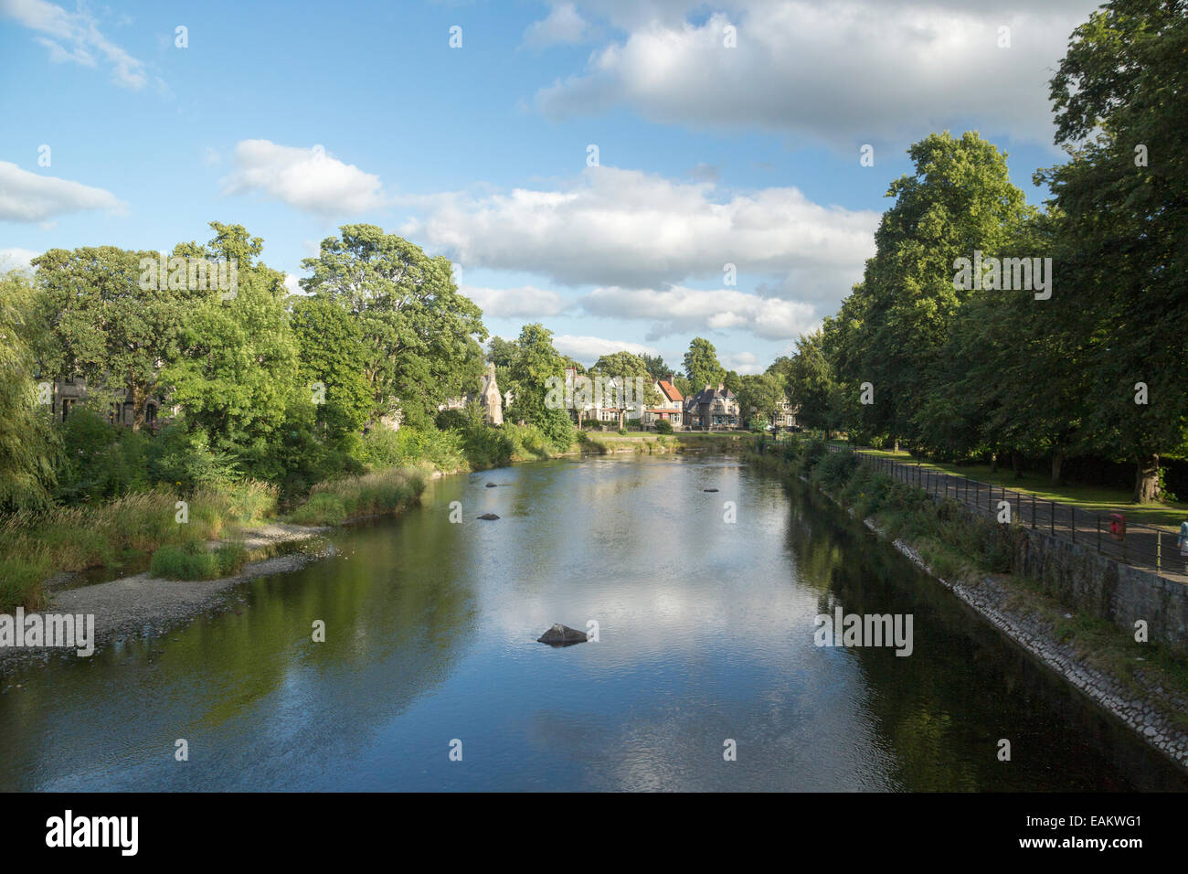 The River Kent in town of Kendal Cumbria England Stock Photo - Alamy