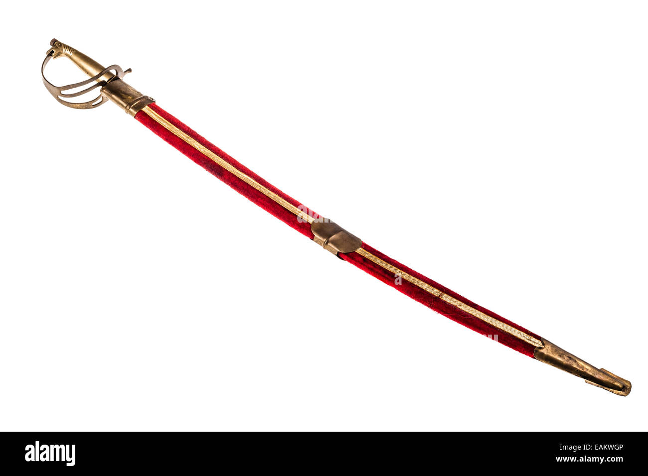 a ceremonial pirate sword isolated over a white background Stock Photo ...