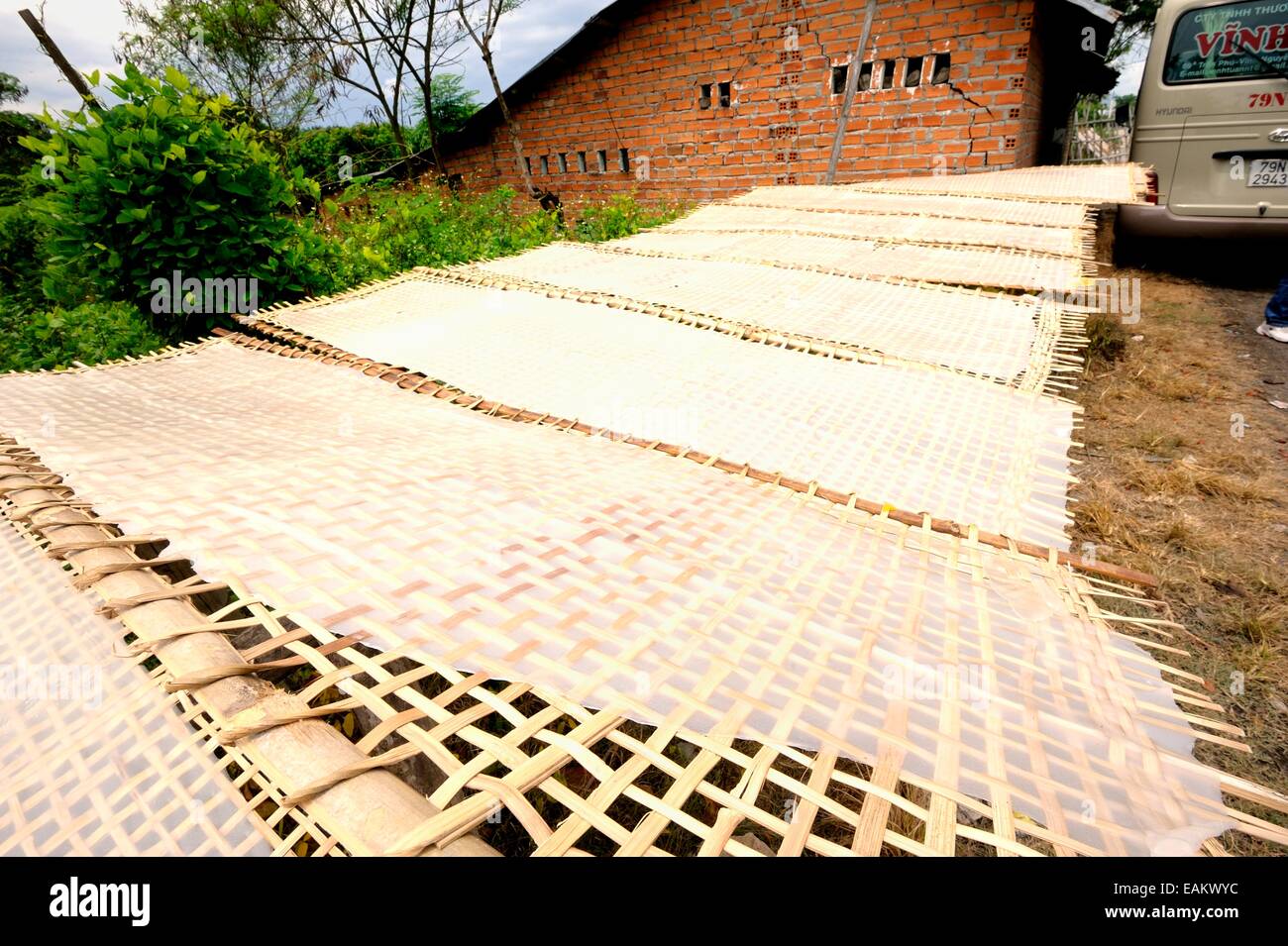 Rice drying in the Sun Stock Photo - Alamy