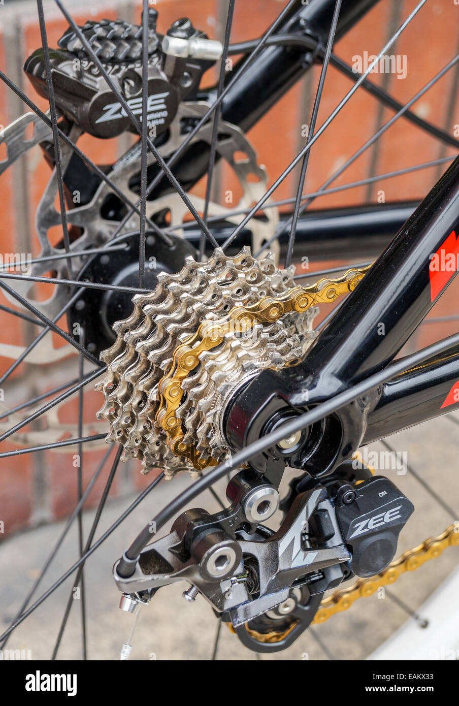 Impecable bicycle transmission Stock Photo - Alamy