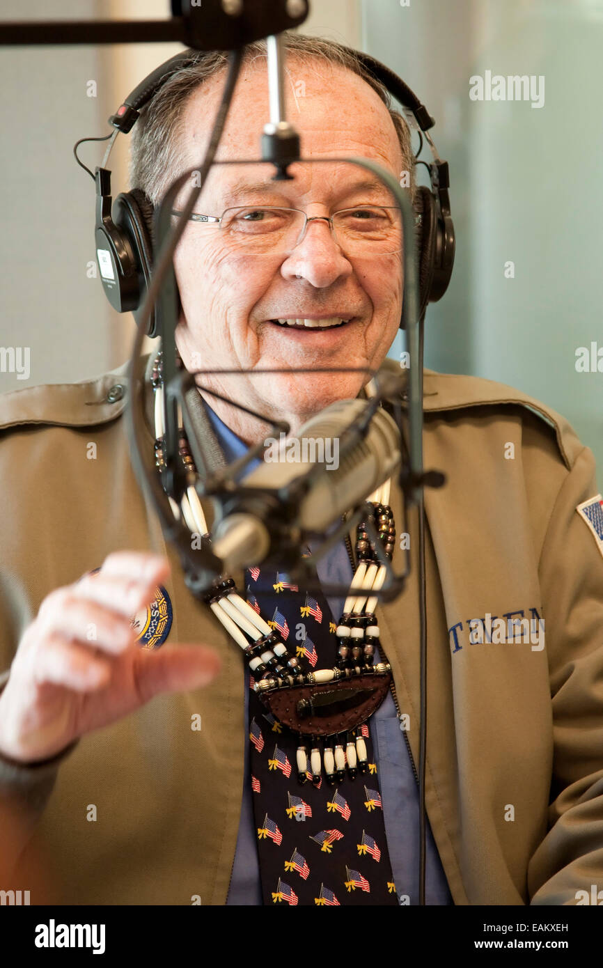 Senator Ted Stevens Visits Native Alaskan Owned Radio Station Knba In ...