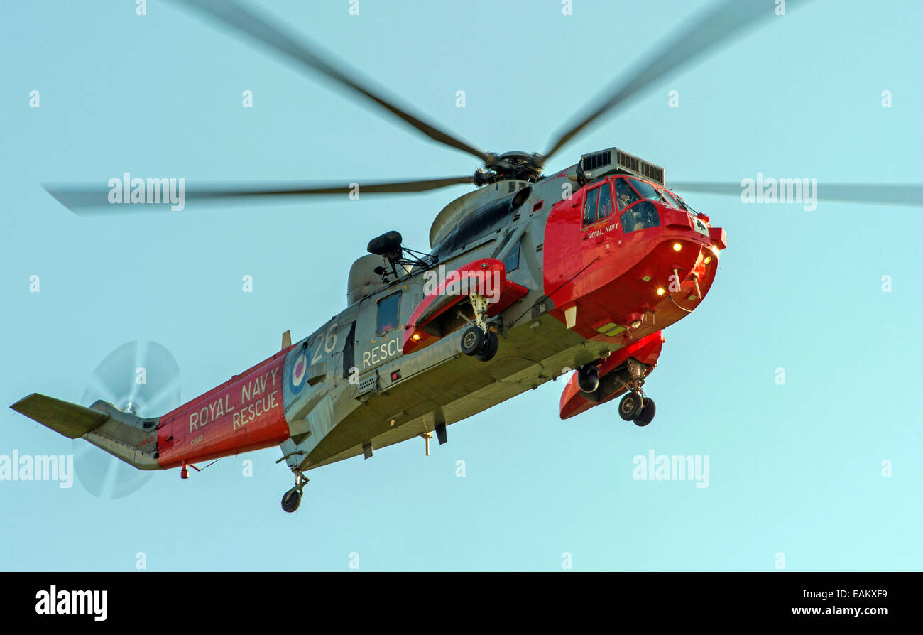 Royal Navy SAR Helicopter of 771 Squadron Stock Photo - Alamy