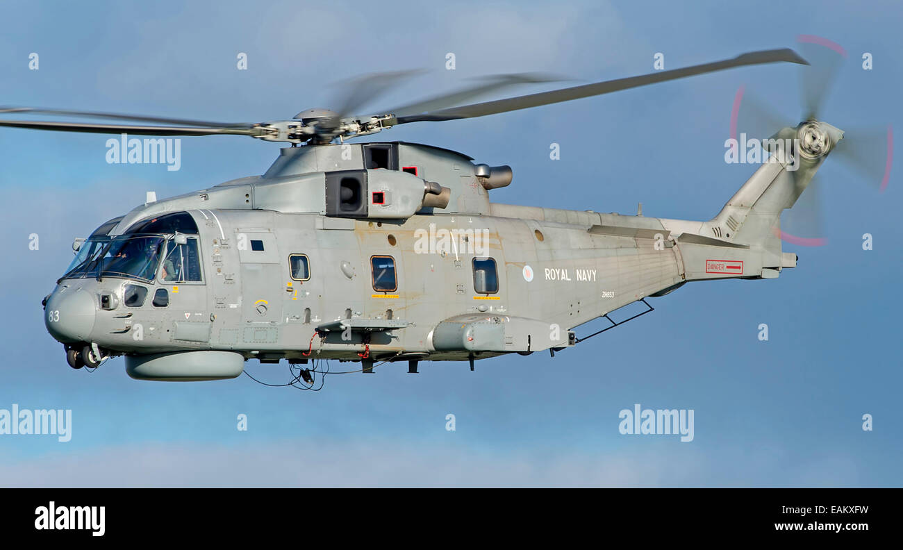 Royal Navy Merlin MK2 Aircraft from RNAS Culdrose Stock Photo - Alamy