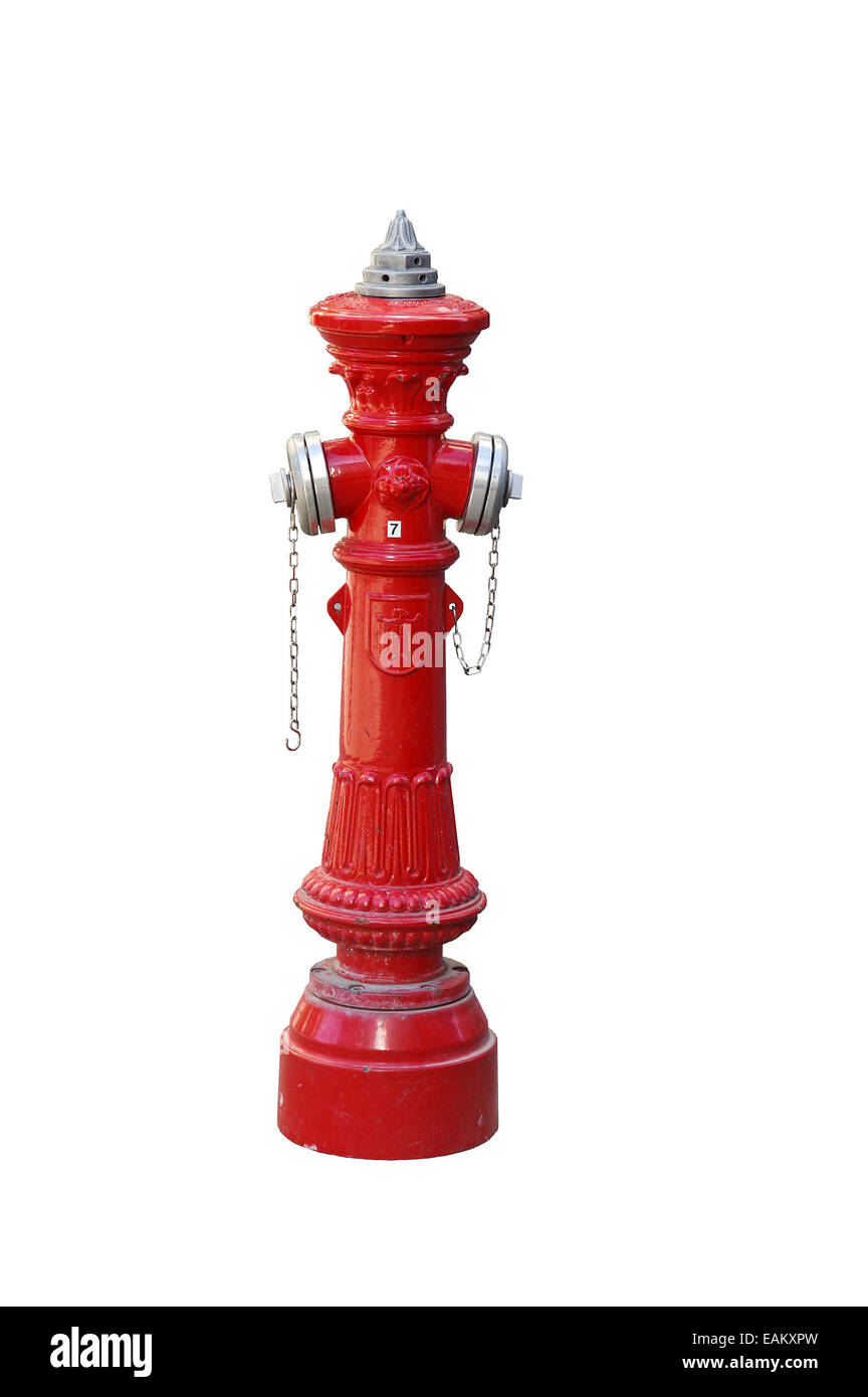 Water pipe hydrant red Cut Out Stock Images & Pictures - Alamy