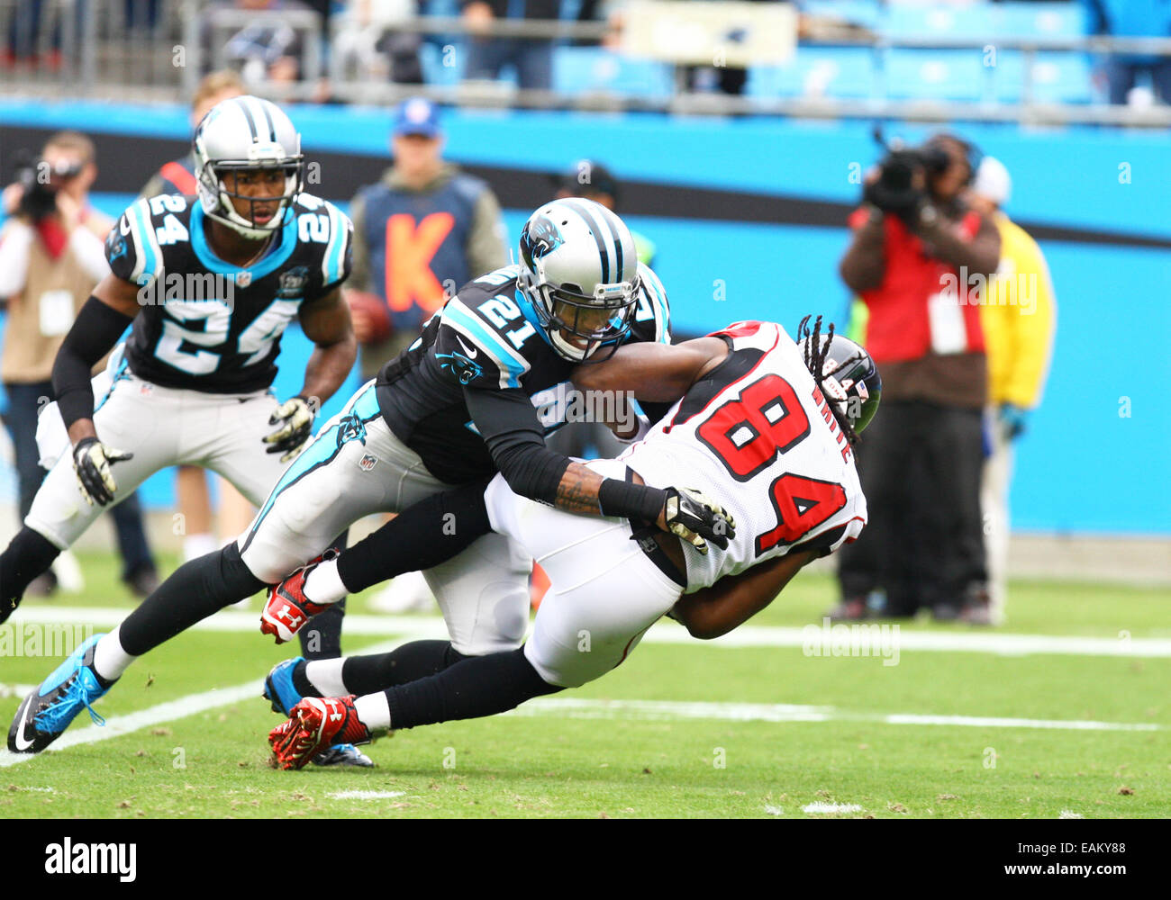 November 16, 2014: Carolina Panthers free safety Thomas DeCoud #21 ...