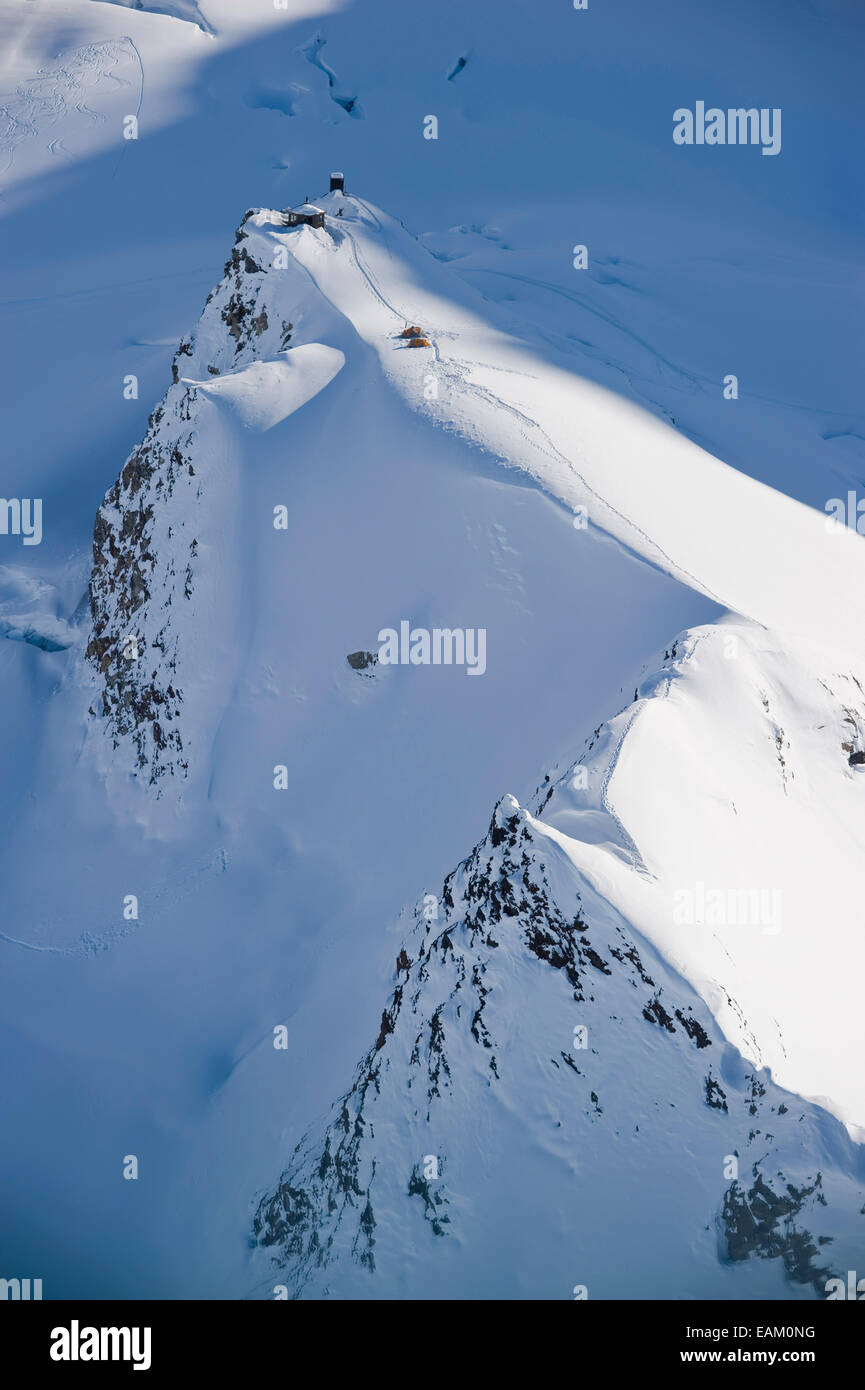 Aerial,Alaska,Denali,Don Sheldon Mountain House Stock Photo - Alamy