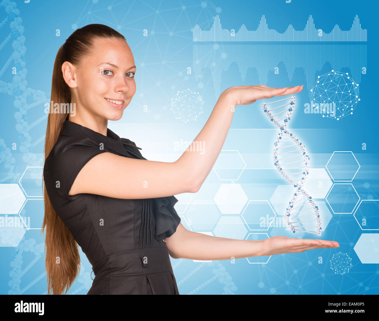 Dna structure in hand hi-res stock photography and images - Alamy