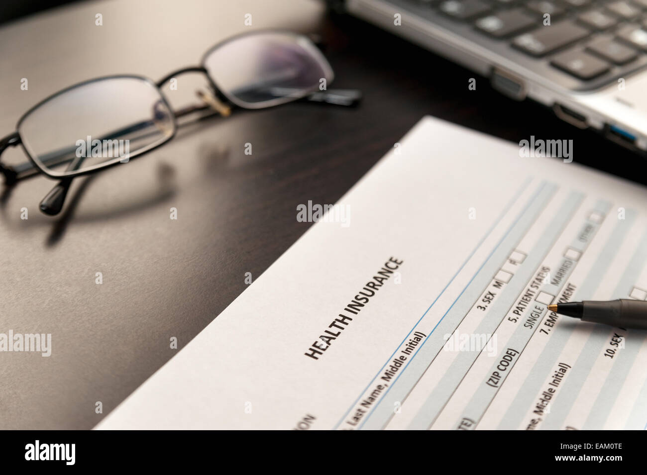 Health insurance claim computer hi-res stock photography and images - Alamy