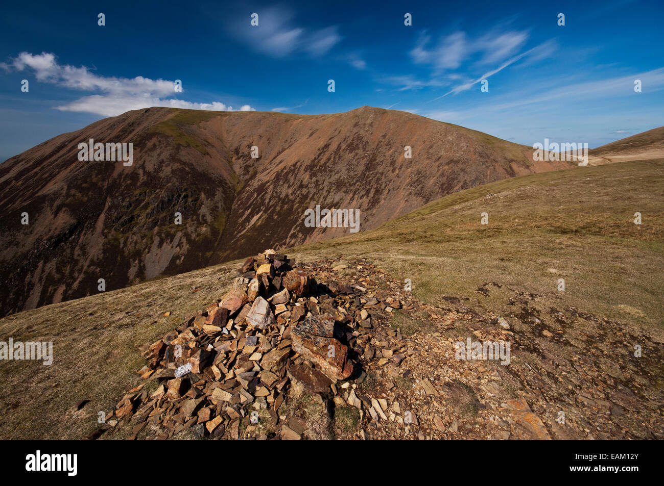 Grassmoor seen from the Northern end of Whiteless Edge in the Lake ...