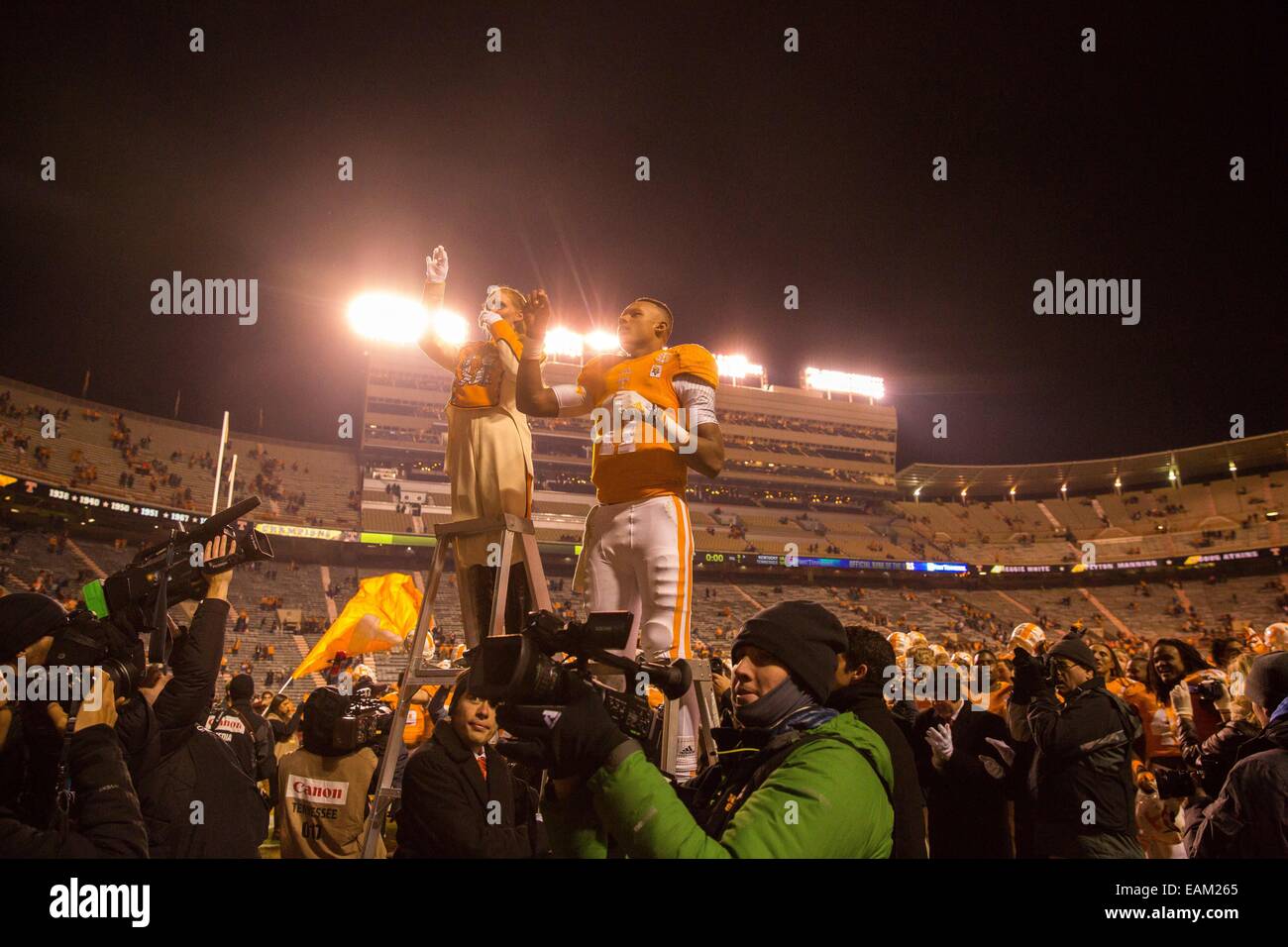 November 15, 2014:quarterback Joshua Dobbs #11 of the Tennessee ...