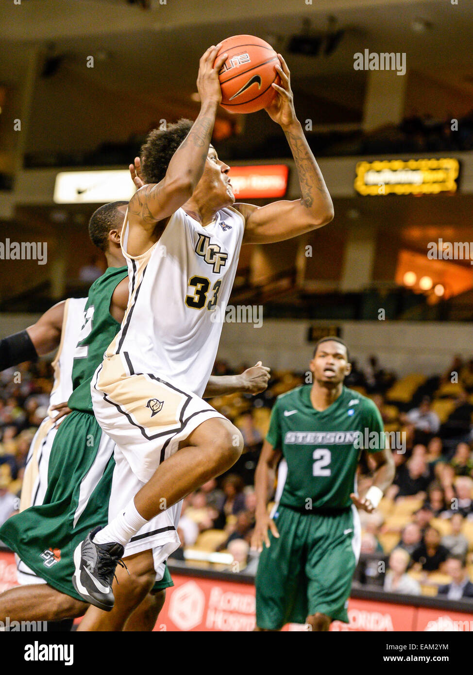 November 16, 2014 - Orlando, FL, U.S: UCF Knights forward Shaheed Davis ...