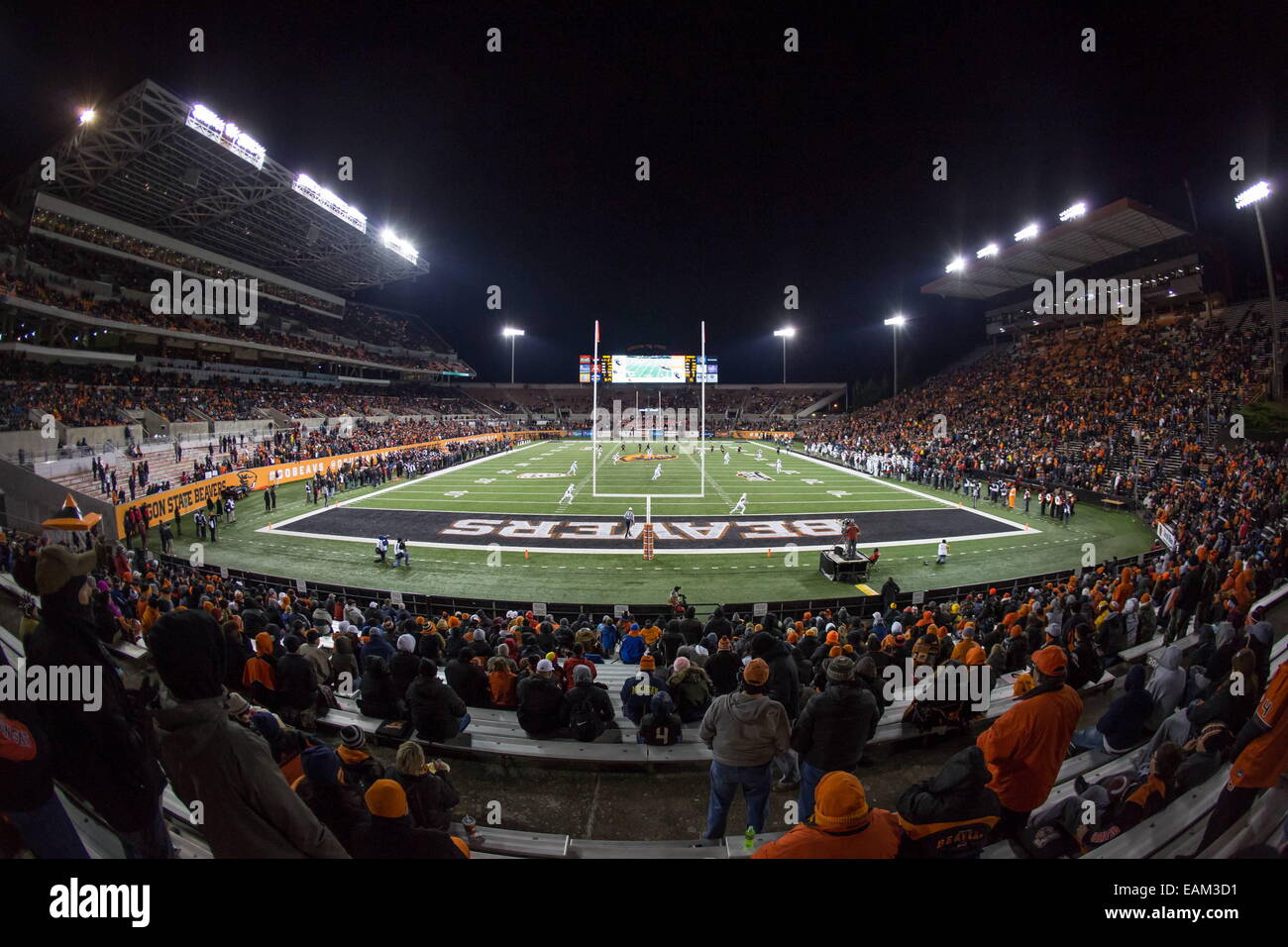 Corvallis, Oregon, USA. 15th Nov, 2014. Overall image of Reser Stadium ...