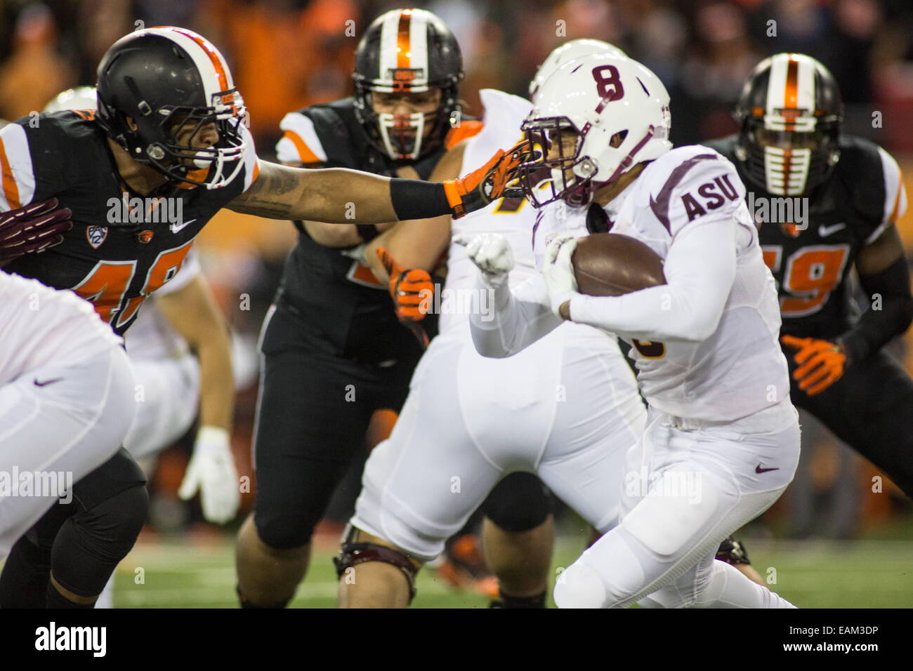 Corvallis, Oregon, USA. 15th Nov, 2014. Arizona State Sun Devils ...
