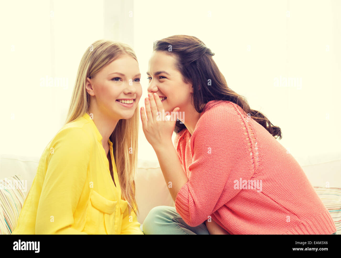 Adult Telling Of Another Adult High Resolution Stock Photography and ...