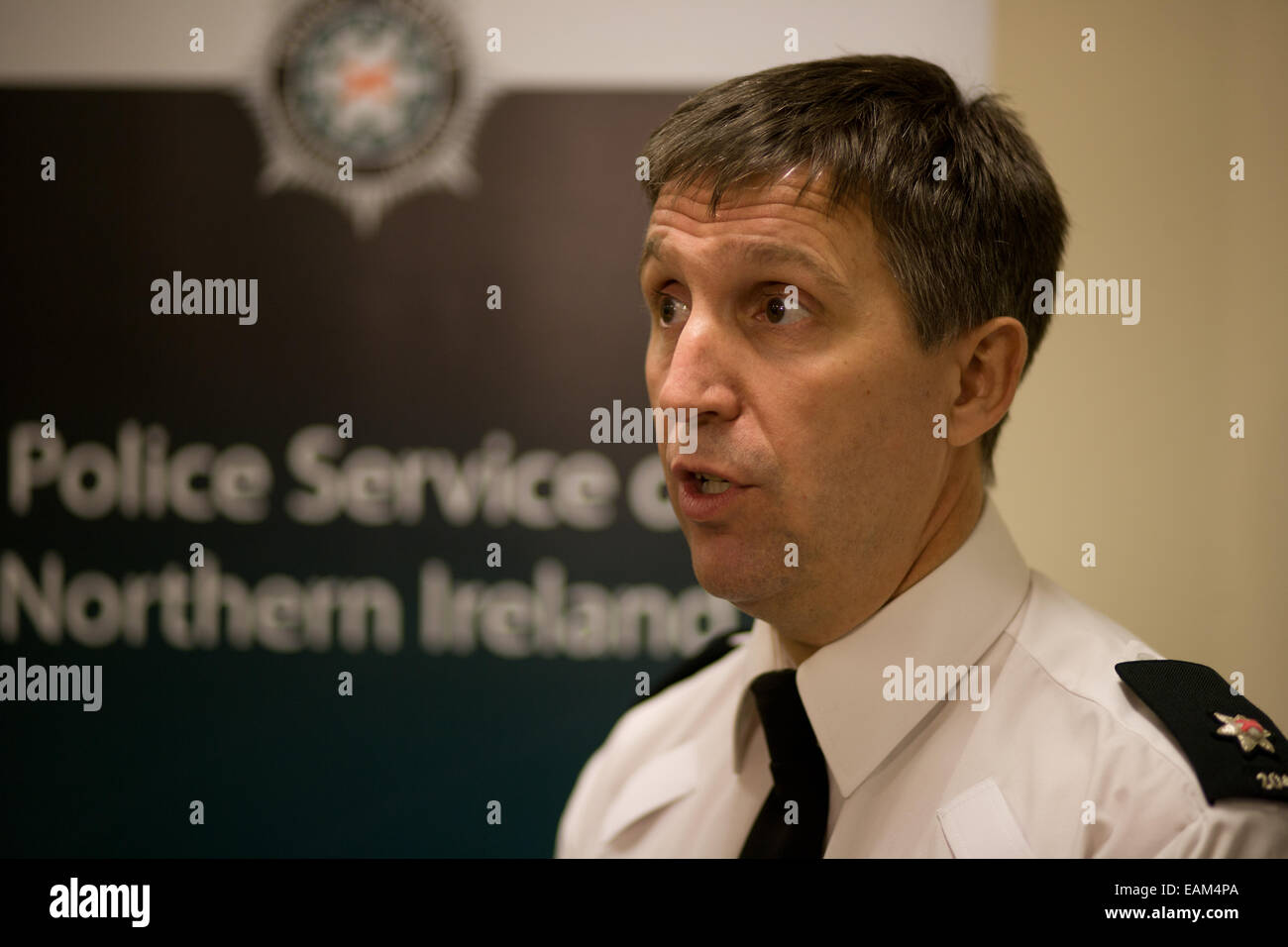Belfast, Northern Ireland, UK. 17th November, 2014. Superintendent Muir ...