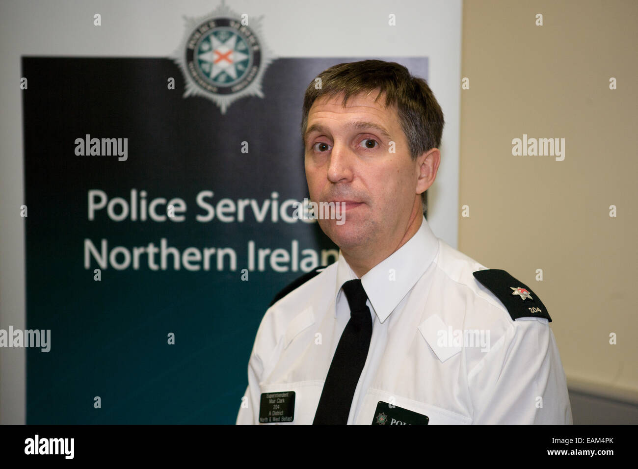 Belfast, Northern Ireland, UK. 17th November, 2014. Superintendent Muir ...