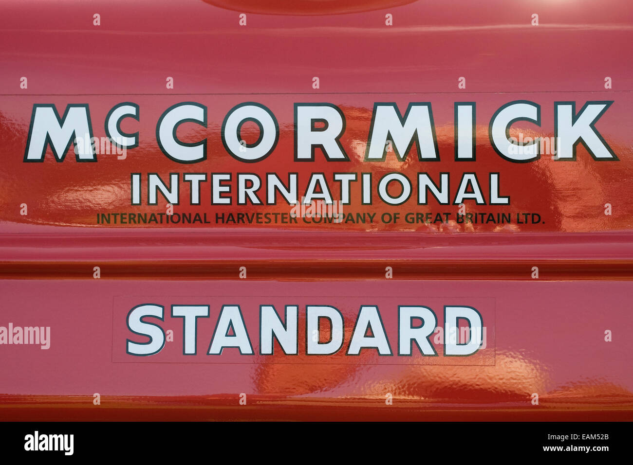 Detail on a McCormick tractor Stock Photo - Alamy